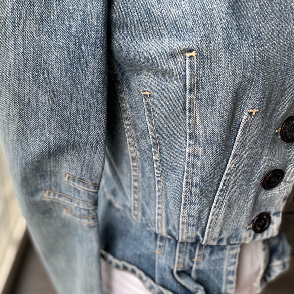 Marc Jacobs | Jackets & Coats | Marc Jacobs Denim Military Style Peplum ...
